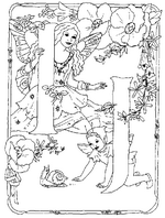 Kids-n-fun | 24 coloring pages of Alphabet fairies