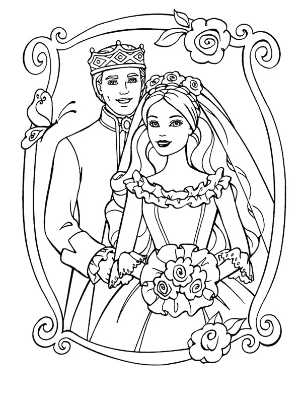 Kids-n-fun.com | 34 coloring pages of Marry and Weddings