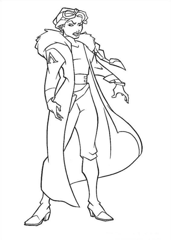 Kids-n-fun.com | Create personal coloring page of Atlantis, the sunken ...