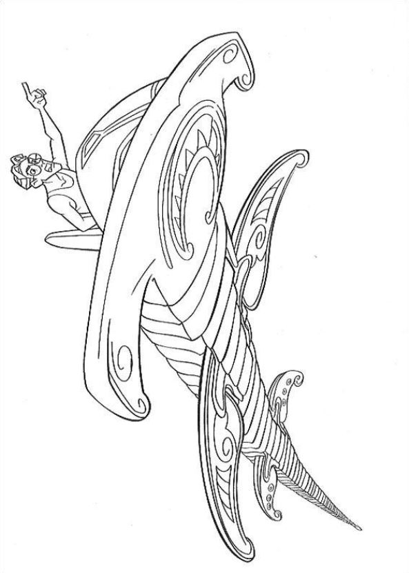 Kids-n-fun.com | Create personal coloring page of Atlantis, the sunken ...
