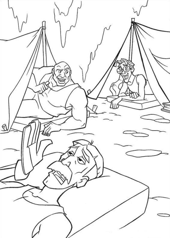 Kids-n-fun.com | Create personal coloring page of Atlantis, the sunken ...