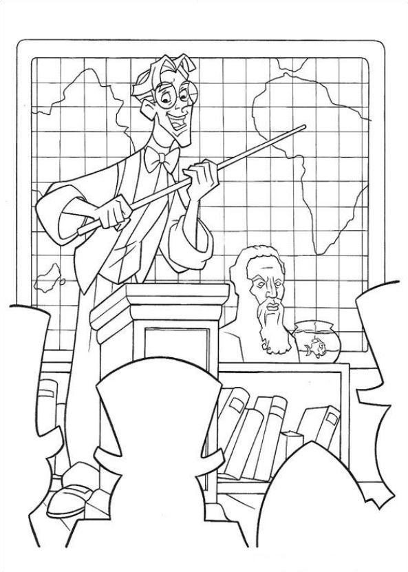 Kids-n-fun.com | Create personal coloring page of Atlantis, the sunken ...