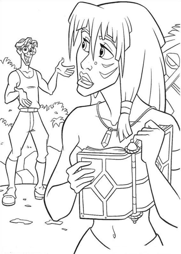 Kids-n-fun.com | Create personal coloring page of Atlantis, the sunken ...