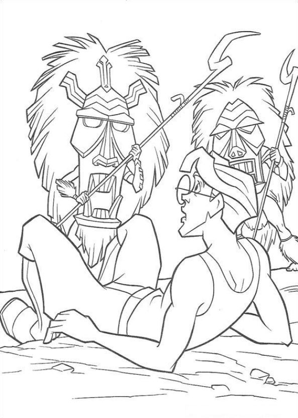 Kids-n-fun.com | Create personal coloring page of Atlantis, the sunken ...