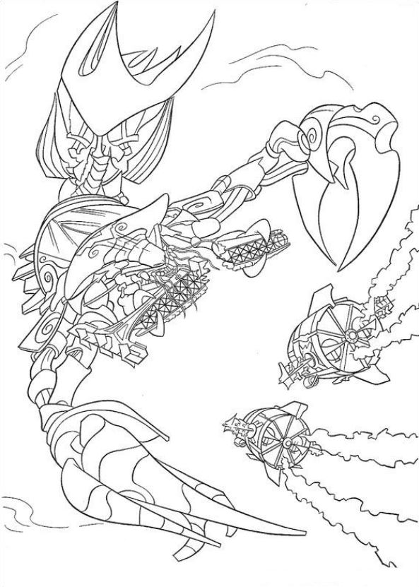 Kids-n-fun.com | Create personal coloring page of Atlantis, the sunken ...