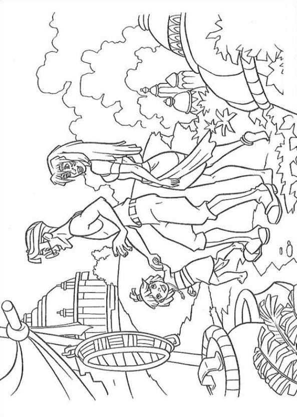 Kids-n-fun.com | Create personal coloring page of Atlantis, the sunken ...