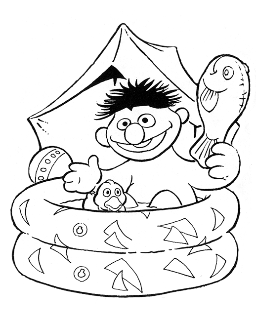 Kids-n-fun.com | 12 coloring pages of Sesame Street Bert and Ernie