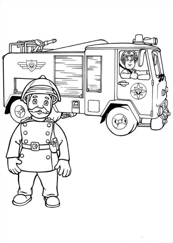 Kids-n-fun.com | 38 coloring pages of Fireman Sam