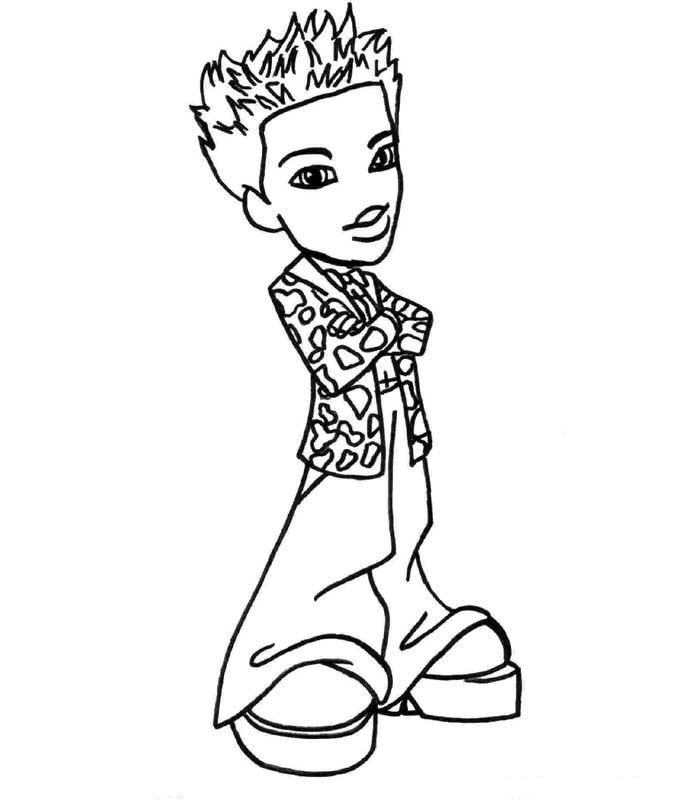Kids-n-fun.com | 12 coloring pages of Bratz Boyz