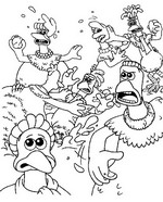 Kids-n-fun | 46 coloring pages of Chicken Run