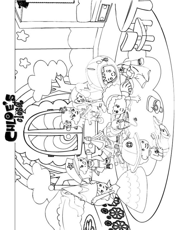 Kids-n-fun.com | 26 coloring pages of Chloes Closet