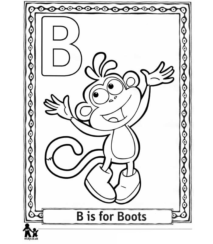 Kids-n-fun.com | 26 coloring pages of Doras Alphabet