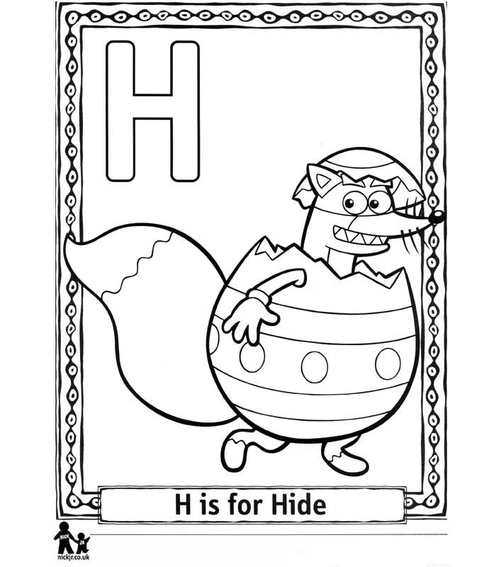 Kids-n-fun.com | 26 coloring pages of Doras Alphabet