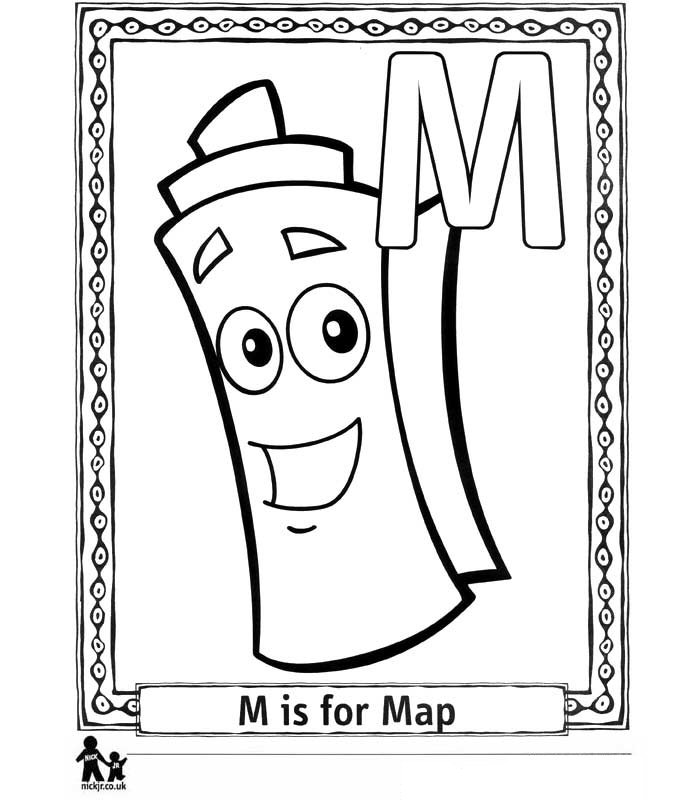 Kids-n-fun.com | 26 coloring pages of Doras Alphabet