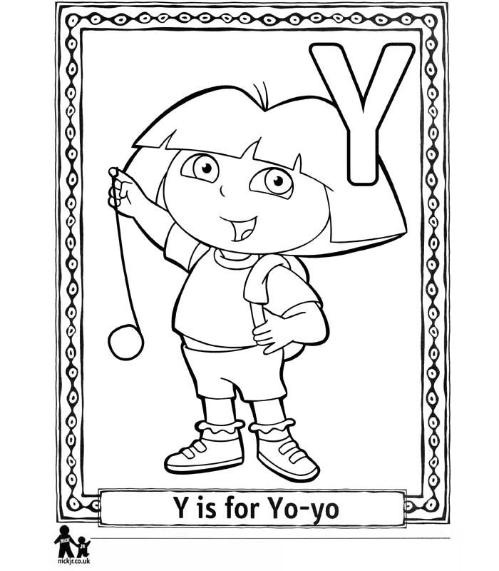 Kids-n-fun.com | 26 coloring pages of Doras Alphabet