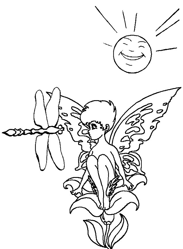 Kids-n-fun.com | Coloring page Fairies Fairies