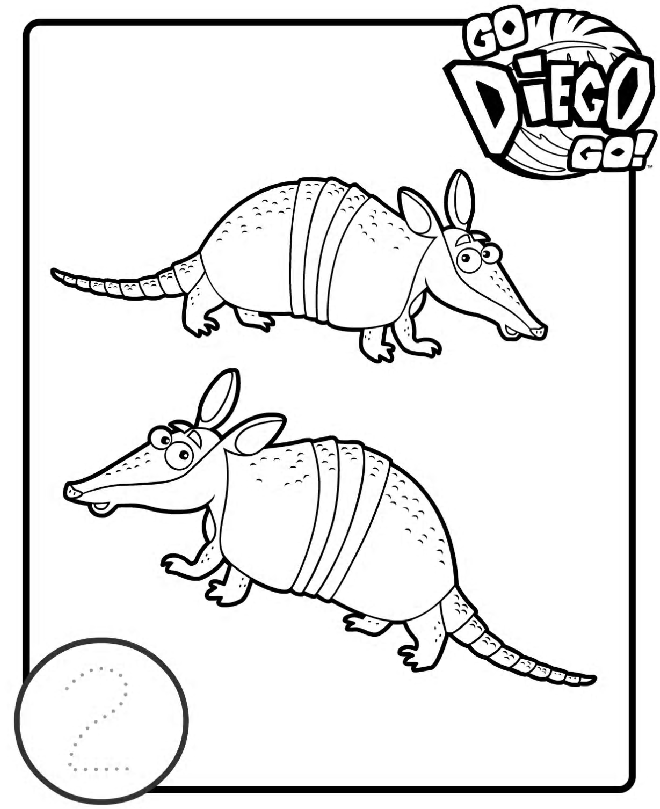 Kids-n-fun.com | Create personal coloring page of Diego, Go Diego Go ...