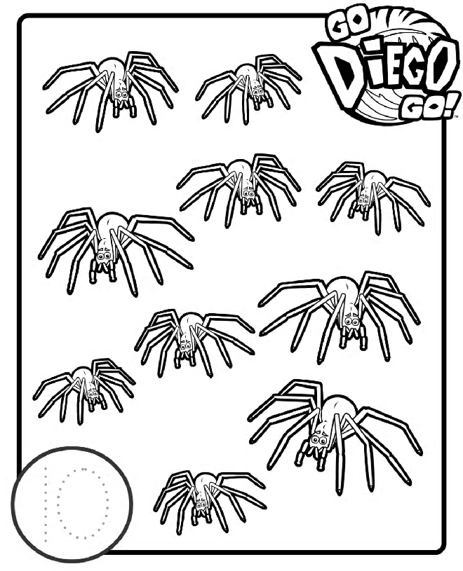 Kids-n-fun.com | Create personal coloring page of Diego, Go Diego Go ...