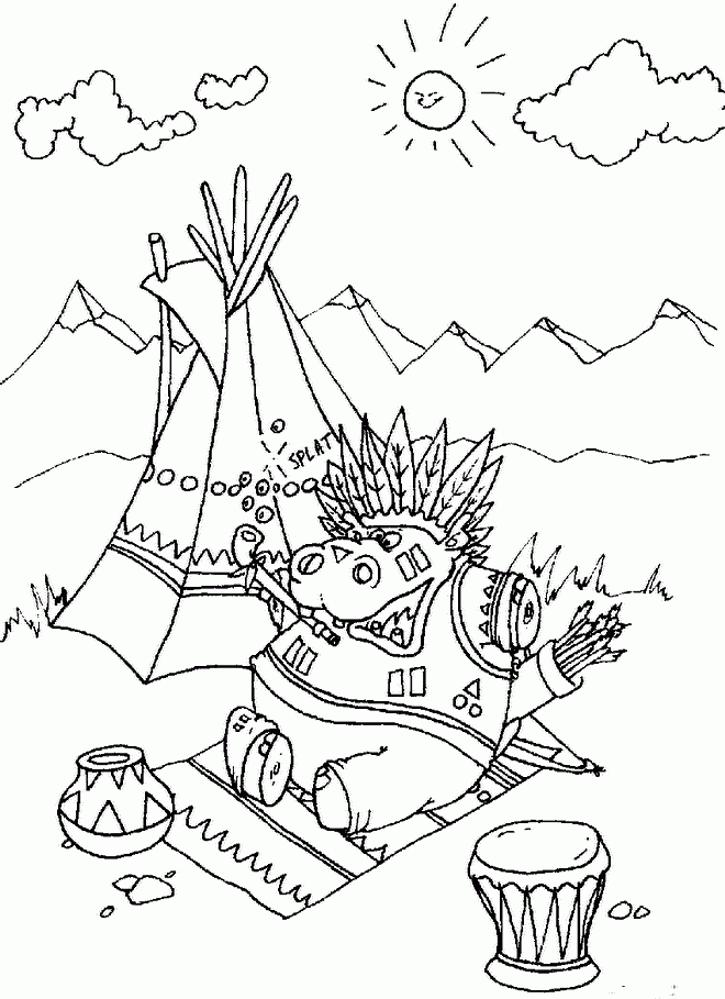 Kids-n-fun.com | Coloring page Native Americans Native Americans
