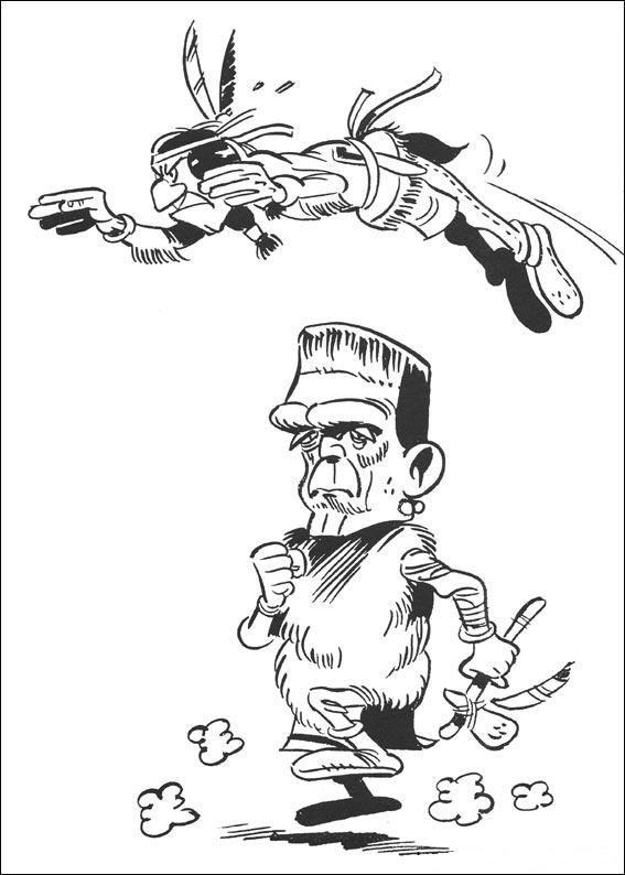 Kids-n-fun.com | Coloring page Lucky Luke Lucky Luke