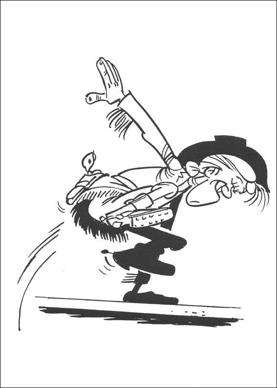 Kids-n-fun.com | Coloring page Lucky Luke Lucky Luke