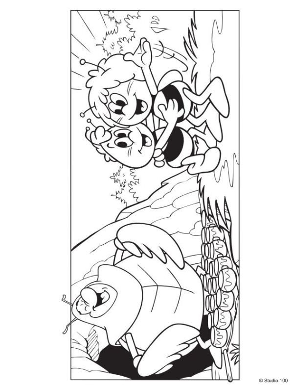 Kids-n-fun.com | Coloring page Maya the Bee Maya the Bee