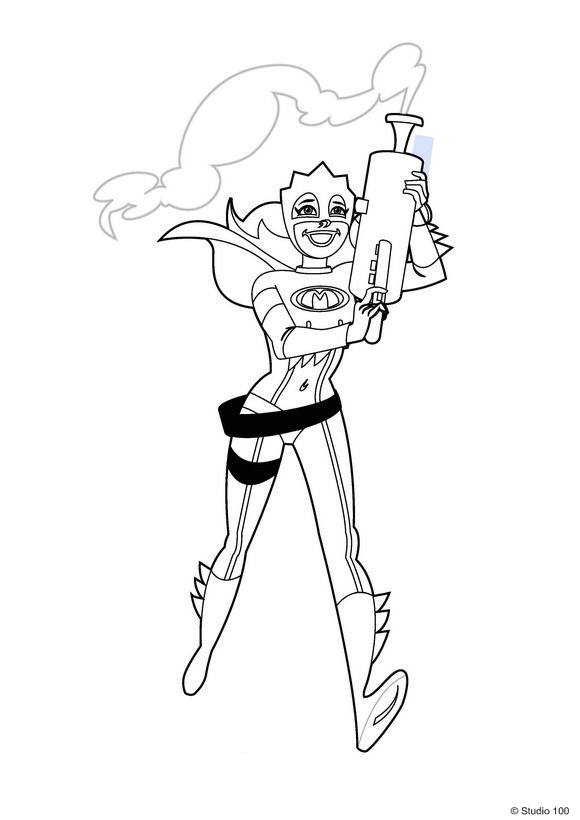 Kids-n-fun.com | 32 coloring pages of Mega Mindy