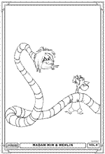 Kids-n-fun | 16 coloring pages of Merlin the Wizard