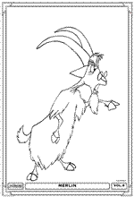 Kids-n-fun | 16 coloring pages of Merlin the Wizard