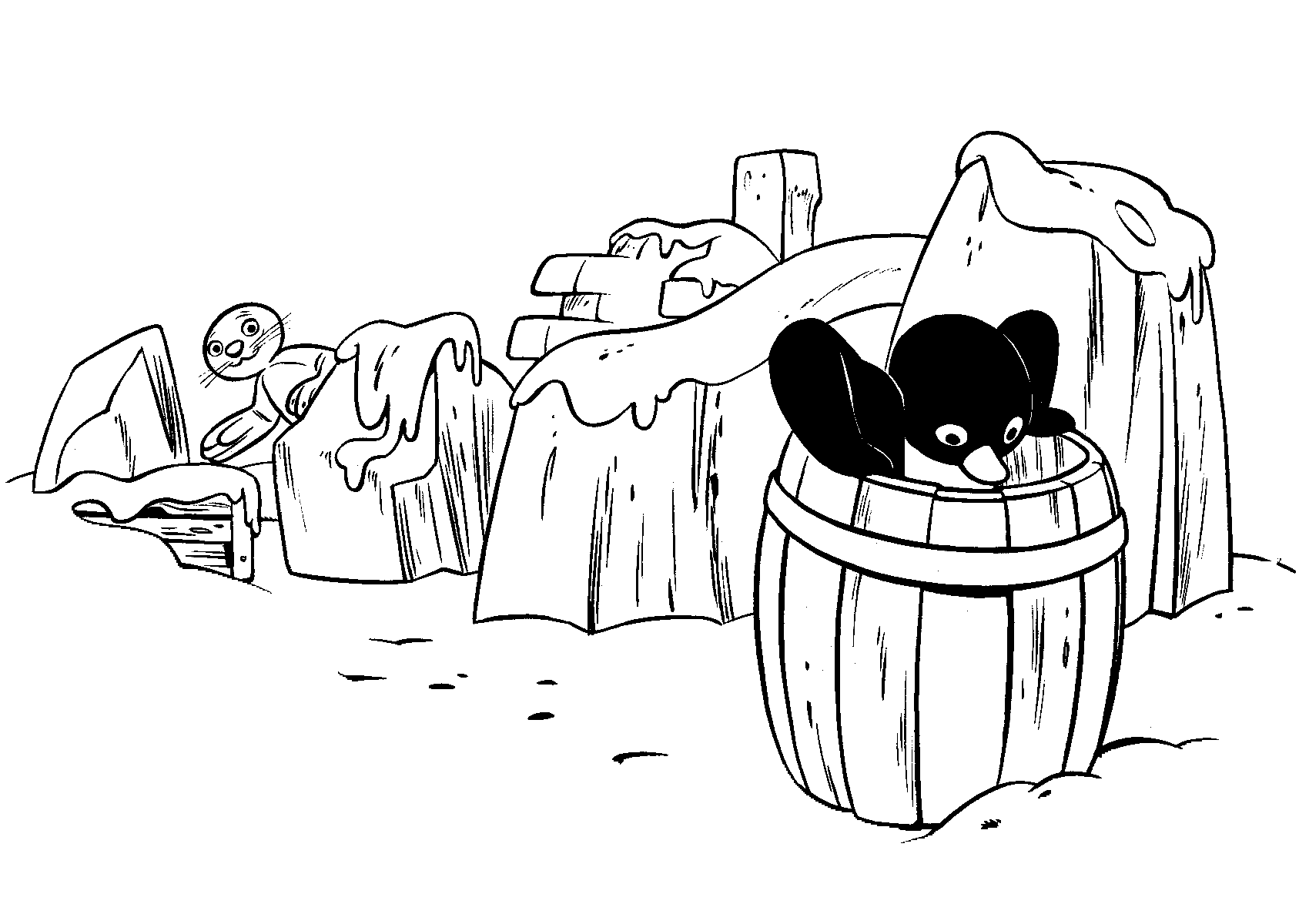 Kids-n-fun.com | 20 coloring pages of Pingu