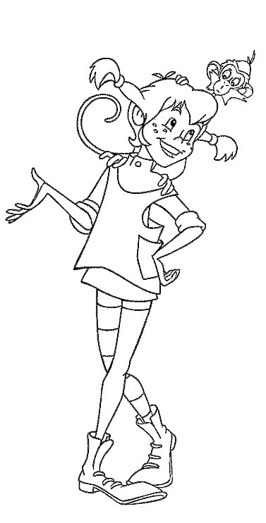 Kids-n-fun.com | 13 coloring pages of Pippi Longstocking