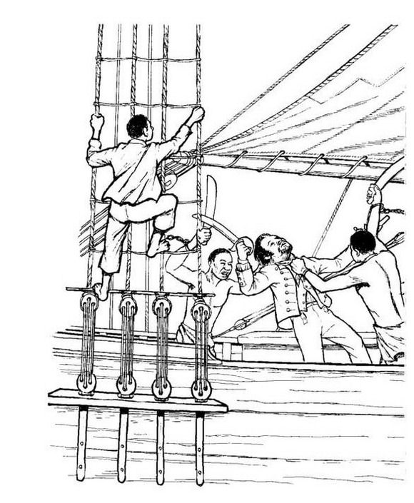 Coloring Slavery Pages Kids Revolt Amistad Fun Africa Slavernij ...