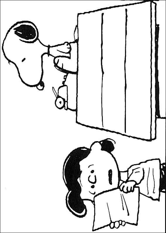 Kids-n-fun.com | Coloring page Snoopy Snoopy